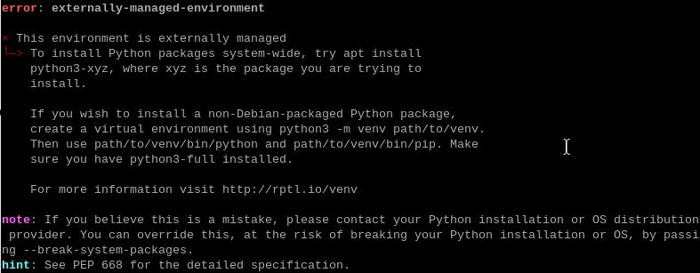 Python virtual environment